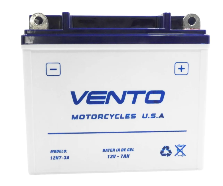 BATERIA VENTO GEL 12N7-3A -,+ | multimoto.mx